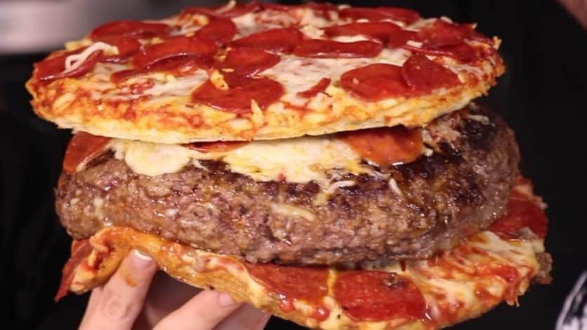 A Monstrous New Food Has Been Born: The Pizza-Burger-Pizza
