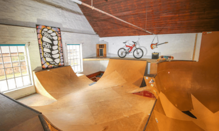 House With Homemade Indoor Skatepark Goes Up For Sale