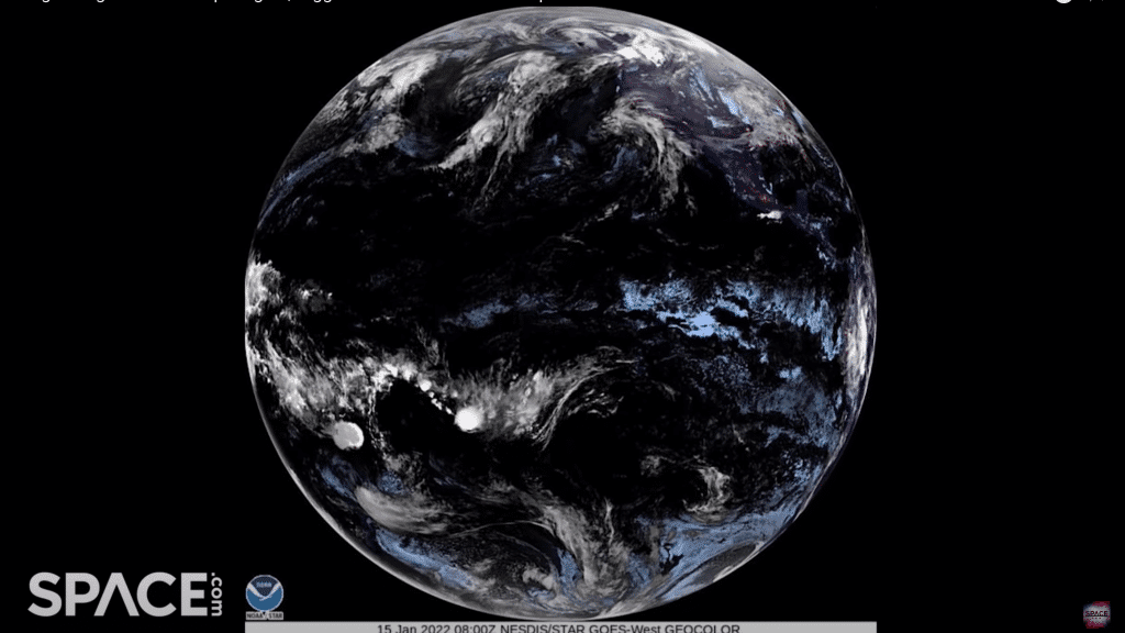 Shocking Video Shows Hunga Tonga Volcano Re-Erupting From Space - Trill Mag