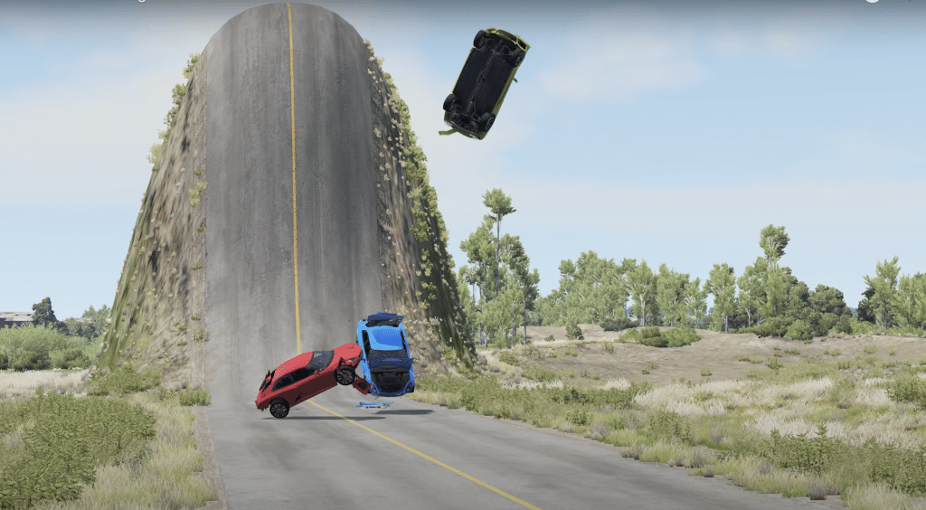 Video of Cars Falling Off a Giant Bulge in the Road Leaves People Stumped